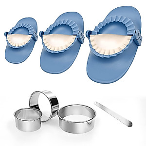 Dumpling Maker Press，Empanadas Maker Press，Dumpling Mold Machine-Make Perfect Dumplings Every Time，3Sizes (L/3.7"+M/3.2"+S/2.6")