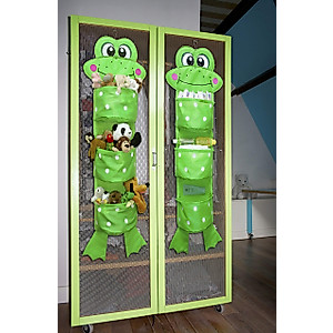 Bennet & Bradley Hanging Toy Storage | Kids Hanging Toy Storage |Closet Organizer for Baby Clothes, Stuffed Animal Storage 100% Guarantee | Includes Bonus & Luxury Gift Box