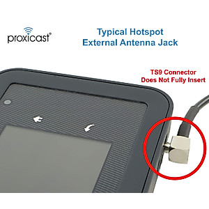 Proxicast 5 dBi External 4G / LTE Magnetic Antenna for AT&T Nighthawk M5 / MR5100, M1 / MR1100, Velocity 2, Verizon Jetpack 8800L & Others MiFi Hotspots w/ TS9 Connector - 2 Pack (ANT-120-007-TS9-2PK)