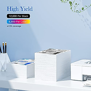 Valuetoner Ink Refill Kit for HP Printer Cartridges for HP67 67XL 63 63XL 65 65XL 61 61XL 950 950XL 951XL 902XL 952XL Ink Cartridge, 100ML x 5 Bottles with Syringes (2 Black 1 Cyan 1 Magenta 1 Yellow)