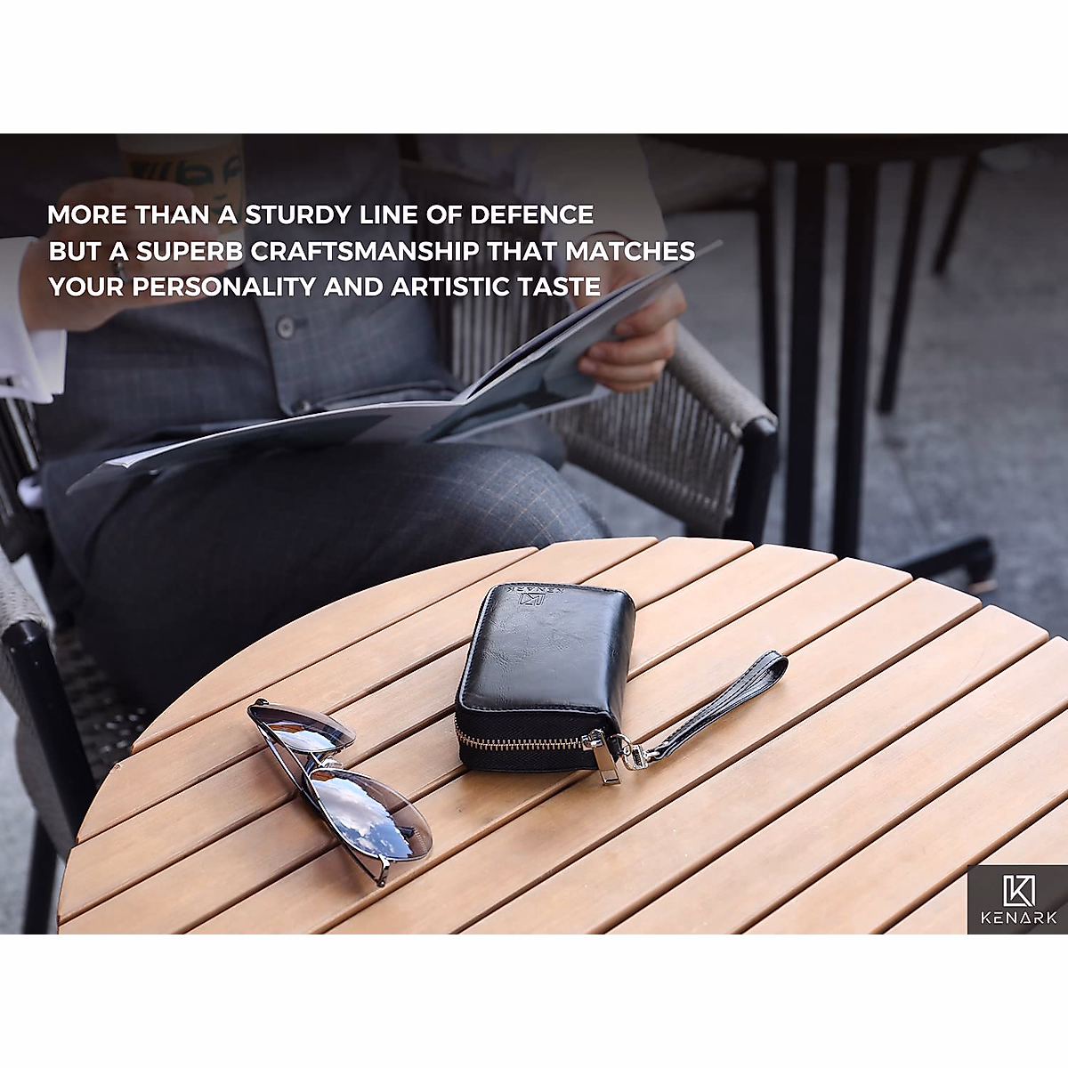 KENARK KK1-DB Portable Faraday Bag - Protect Vehicle Key from Signal Amplification & Cloning - Black, 1 Pouch, None, Cars, Trucks, Motorcycles