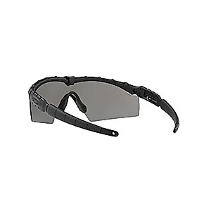 Oakley Men's OO9213 M Frame 2.0 Industrial Rectangular Sunglasses, Matte Black/Grey, 32 mm