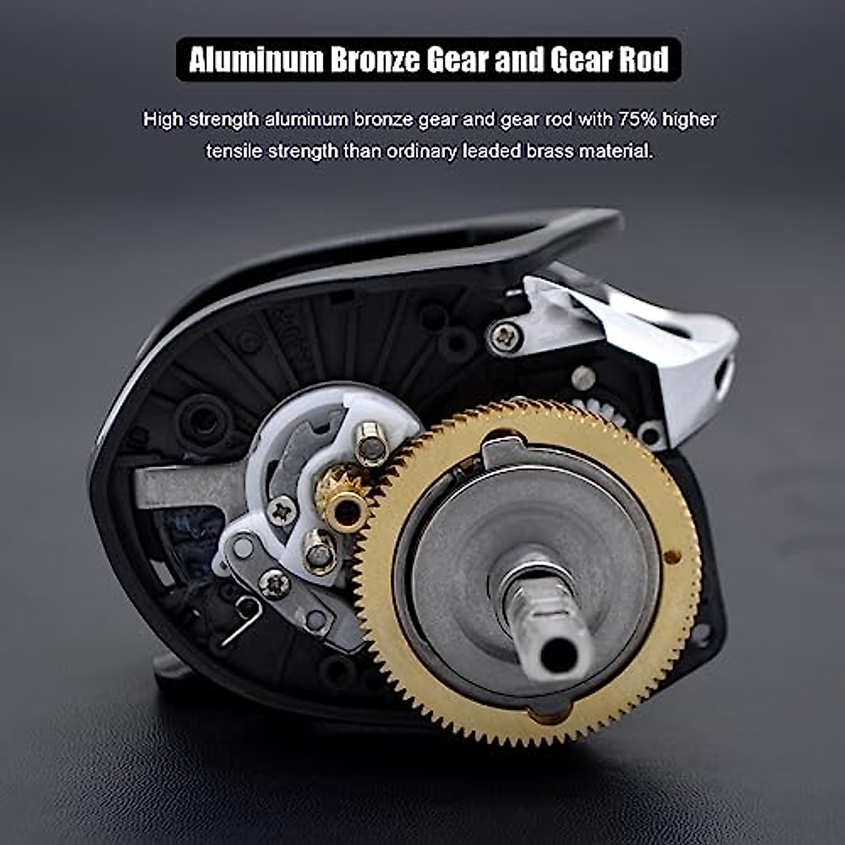 CAMEKOON Bahamut 400 Baitcaster Reels, Large Capacity for Jigging, 10+1 Stainless Steel Bearings, 35 LBs Drag, 7.2:1 Smooth Gear Ratio, Carbon Fiber Frame and Side Covers, Baitcasting Fishing Reel