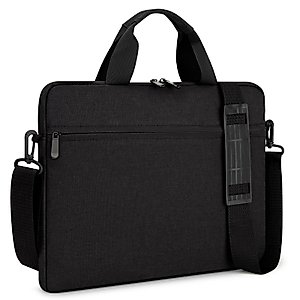 MicaYoung 14-15 Inch Laptop Shoulder Messenger Bag Carrying Case Briefcase Slim Protective Computer Sleeve with Handle Strap Pocket for MacBook Acer ASUS HP Surface Dell Chromebook, Black