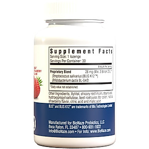 Bionaze Oral Probiotic K12 Dairy Free for Sinus Tonsil Stones Bad Breath Post Nasal Drip Throat Mouth Teeth - Improve Oral & Upper Respiratory Health with Clinically Proven BLIS K12 & BL-04 (2 Pack)