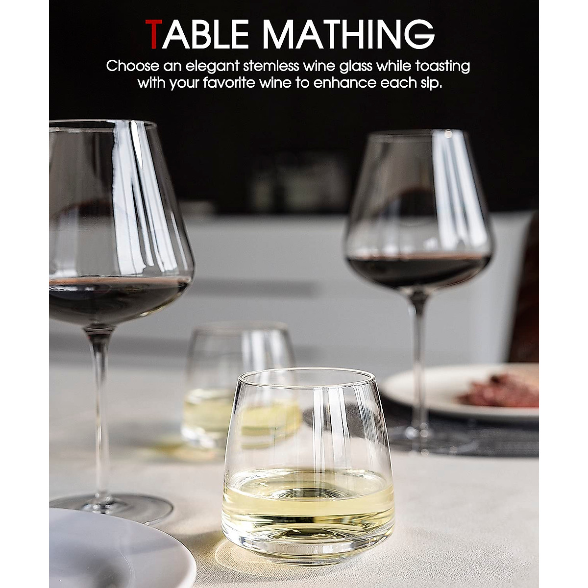 ROVSYA Red Wine Glasses Set of 4-28oz Large Wine Glasses Hand Blown Crystal-Clearer,Lighter for Wine Tasting, Gift Packaging for Valentine's Day, Anniversary, Father's Day, Birthday