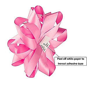 WRAPAHOLIC Pink Gift Bow Assortment (12 Bows) for Birthday, Wedding, Christmas, Baby Shower, Bridal Showers