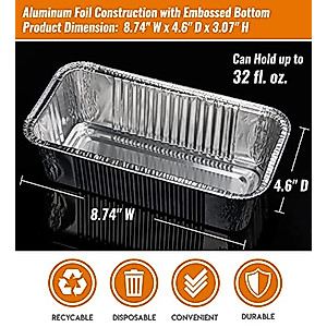 NUPICK 25 Pack Drip Pans for Traeger Timberline 850 & 1300 Grease Pan Liner (Gen 1 and 2 Models), BAC404/BAC582 Grill Drip Trays