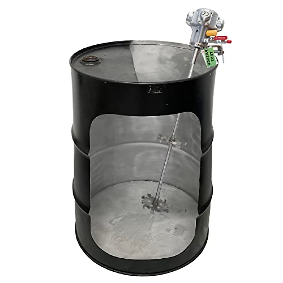 COSMOSTAR 55 Gallon Pneumatic Agitator 1/2 HP, 7 N.M Clamp Mount Tank Barrel Drum Mixer | Paint Agitator, Pneumatic Bracket Mixer, Paint Stirring Machine Bracket Air Agitator Paint Mix Tool