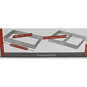 Tifan Adjustable Square Stainless Steel Mousse Cake Square Cake Ring Bakeware Tool