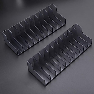 Wuqioei Game Disc Rack, 2 PCS Game Disc Stand with 10 Slot for PS4/SLIM/PRO Game, Large Capacity Game Card Storage Bracket Box Game CD Storage Holder