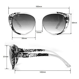 Jessica Simpson Women's J5386 Retro Cat Eye Sunglasses with UV400 Protection - Glamorous Sunglasses for Women, 58mm