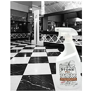 STONE PH Neutral Floor Cleaner Kitchen & Home Cleaning Surfaces: Safe, Orange, Spray, Marble, Granite, Quartz, Travertine, Non Abrasive & Non Toxic, Biodegradable, Lavender, (25 fl. Oz)