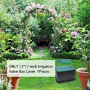 DVECUE Sprinkler Valve Box Cover Outer Diameter 12x17 Inch Irrigation Control Valve Box Replacement Lid Rectangular One Pieces