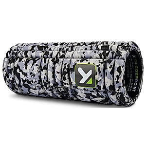 TRIGGERPOINT Grid Foam Roller - Multi-Density Exterior, Rigid Core - Trusted by Therapists and Athletes - Standard Density, Includes Online Instructional Videos, 33cm, Grey Camo