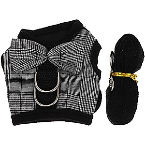 Scicalife Lovely Bunny Vest Harness and Leash Set Practical Pet Supplies for Ferret RatsLeash
