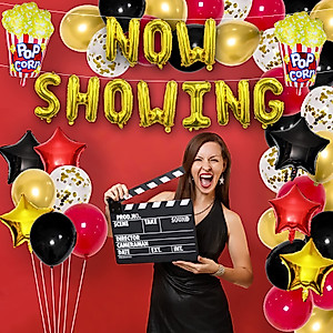 Movie Night Decorations Hollywood Party Decorations Now Showing Movie Night Supplies Movie Theater Decor Sing Movie Theme Party Decorations for Bridal Shower Birthday Party Supplies Film Backdrop