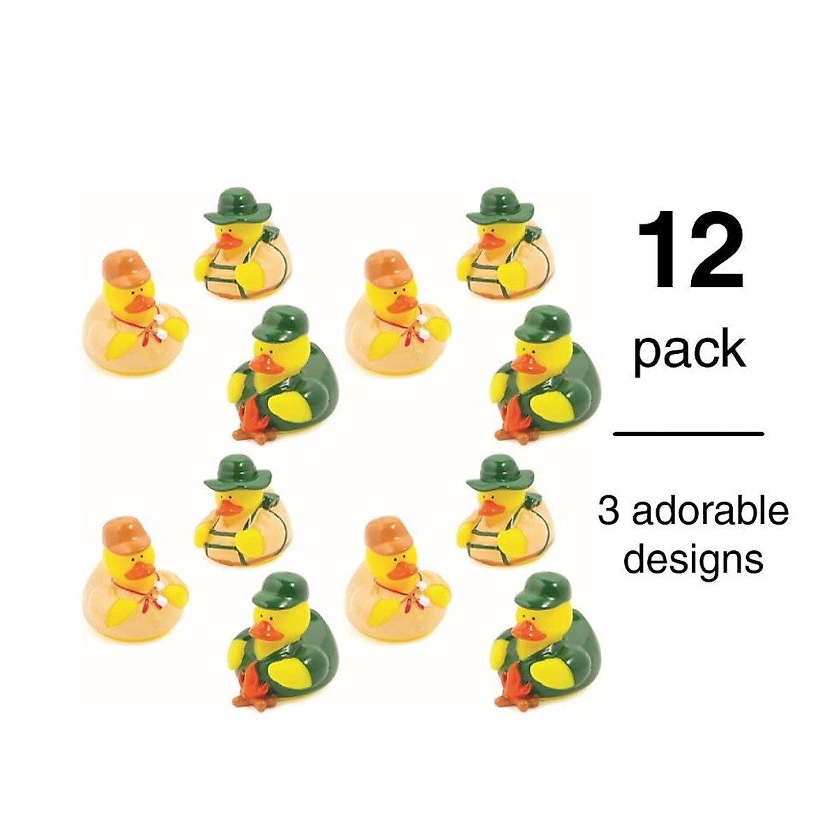 Fun Express Camping Rubber Ducks | Rubber Duckies | Girl Scout or Boy Scout | Summer Camp | Family Camping Trip | Camp Themed Birthday Party - Vacation Bible School Supplies/Decor