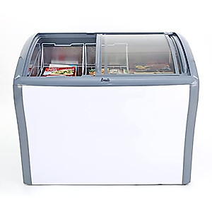 Avanti CFC836Q0WG Commercial Refrigerator/Freezer/Beverage Cooler with Smooth Sliding Glass Display Doors, Easily Converts, Multi-Use, White