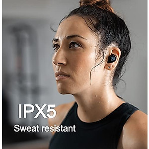 WYZE Wireless Earbuds 5.0 Bluetooth Headphones with IPX5 Sweat Resistance, 30 dB Noise Reduction,4 Voice-Isolating Mics, Alexa Built-in True Wireless Earbuds,Charging Case, Workout,Sports