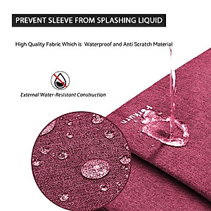 Ferkurn Laptop Bag Women Men Computer Bag Compatible with HP Envy Pavilion Omen/LG Gram/MSI/Dell Inspiron XPS/Lenovo/Acer, Shoulder Strap Carrying Briefcase Messenger Bag Case, Red, 15.6 16 Inch