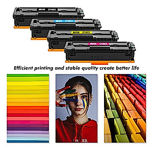 201X 201A Toner Cartridge 4 Pack High-Yield Compatible Replacement for HP 201X CF400X CF401X CF402X CF403X for HP Color Pro MFP M277dw M252dw M277c6 M252 M277 Printer Black/Cyan/Magenta/Yellow