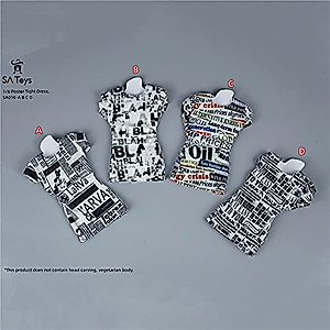 HiPlay 1/6 Scale 12 Inches Female Figure Doll, Handmade Dress Costume, Outfit for Phicen,TBLeague JIAOU Action Figure CM115(C)