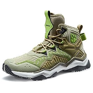RAX Men's Jungle Wolf Waterproof Hiking Boot Camping Backpacking Shoe (Khaki, numeric_9_point_5)