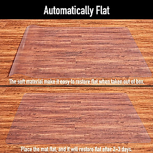 Office Chair Mat, 47"×59"-2mm Thick, Chair Mat for Hardwood Floor, Desk Chair Mat, Floor Protectors for Office Chairs, Office Mat, Office Mats for Rolling Chairs