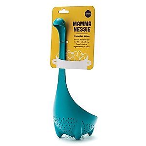 OTOTO Mamma Nessie Colander Spoon - Vegetable & Fruit Kitchen Strainer - Cooking Gadgets Pasta & Noodle Strainers for Kitchen - Small Kitchen Strainer - Dishwasher Safe & Food Grade Colander Strainer