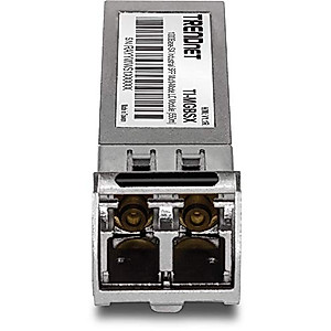 TRENDnet 1000Base- SX Industrial SFP to RJ45 Multi-Mode LC Module, TI-MGBSX, Up to 550m (1,804 Ft), IEE 802.3z, ANSI Fiber Channel, Data Rates up to 1.25Gbps, LC-Type Duplex, Lifetime Protection