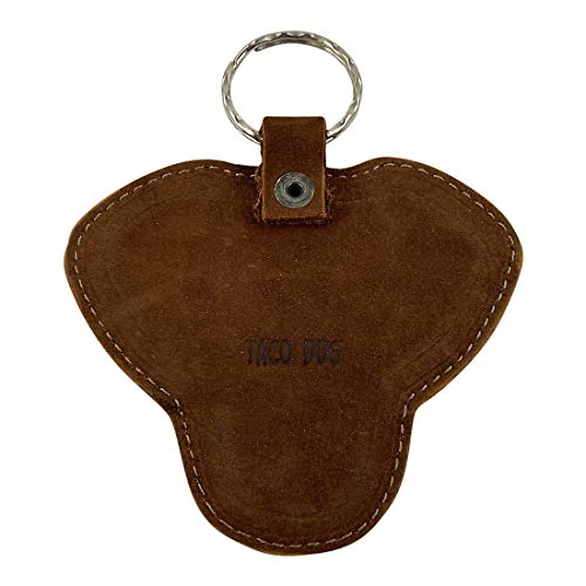 TACO DOG, Critter Keychain Labrador Dog Handmade from Full Grain Leather (Swayze Suede)