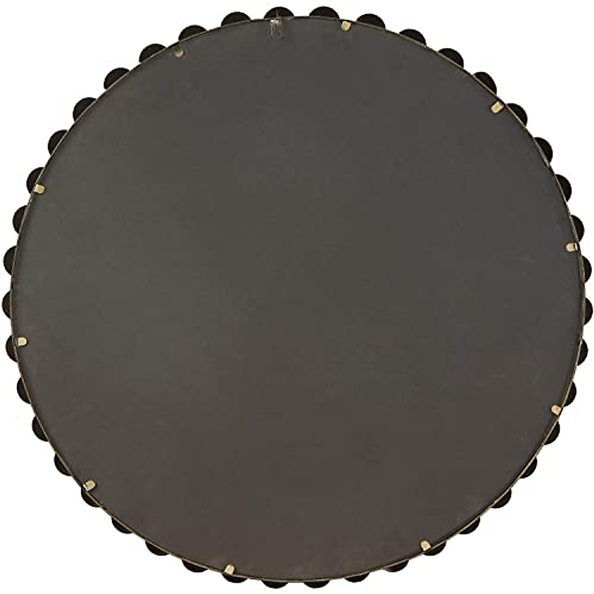 MADISON PARK SIGNATURE Wall Décor Marlowe Metal Spherical Frame Round Mirror for Living Room - Home Accent, Ready to Hang Bedroom Decoration, 36" Diameter, Gold