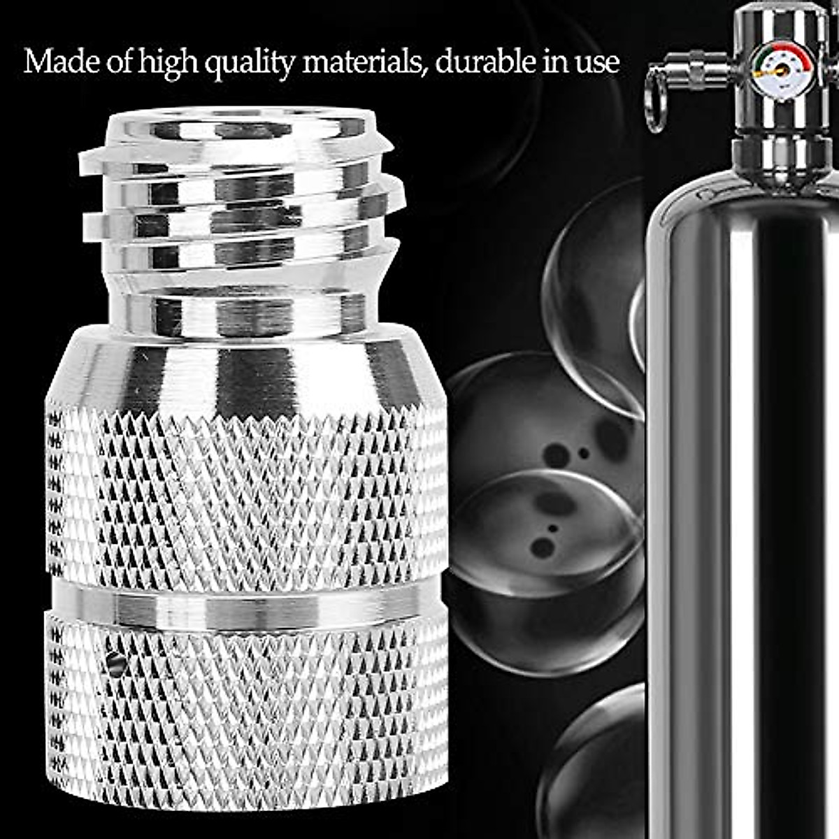 Fdit CO2 Cylinder Adapter,Air Fitting Quick Connect Coupler for TR21-4 Male Thread to G1/2 Type30 Female Thread