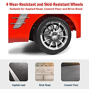 Costzon Ride On Car, Licensed Mercedes Benz SLS Battery Powered Electric Car for Kids w/Parental Remote Control, Lights, Music, MP3, Safety Belt, 4 Wheeler Cars to Drive for Boys Girls Gift (Red)