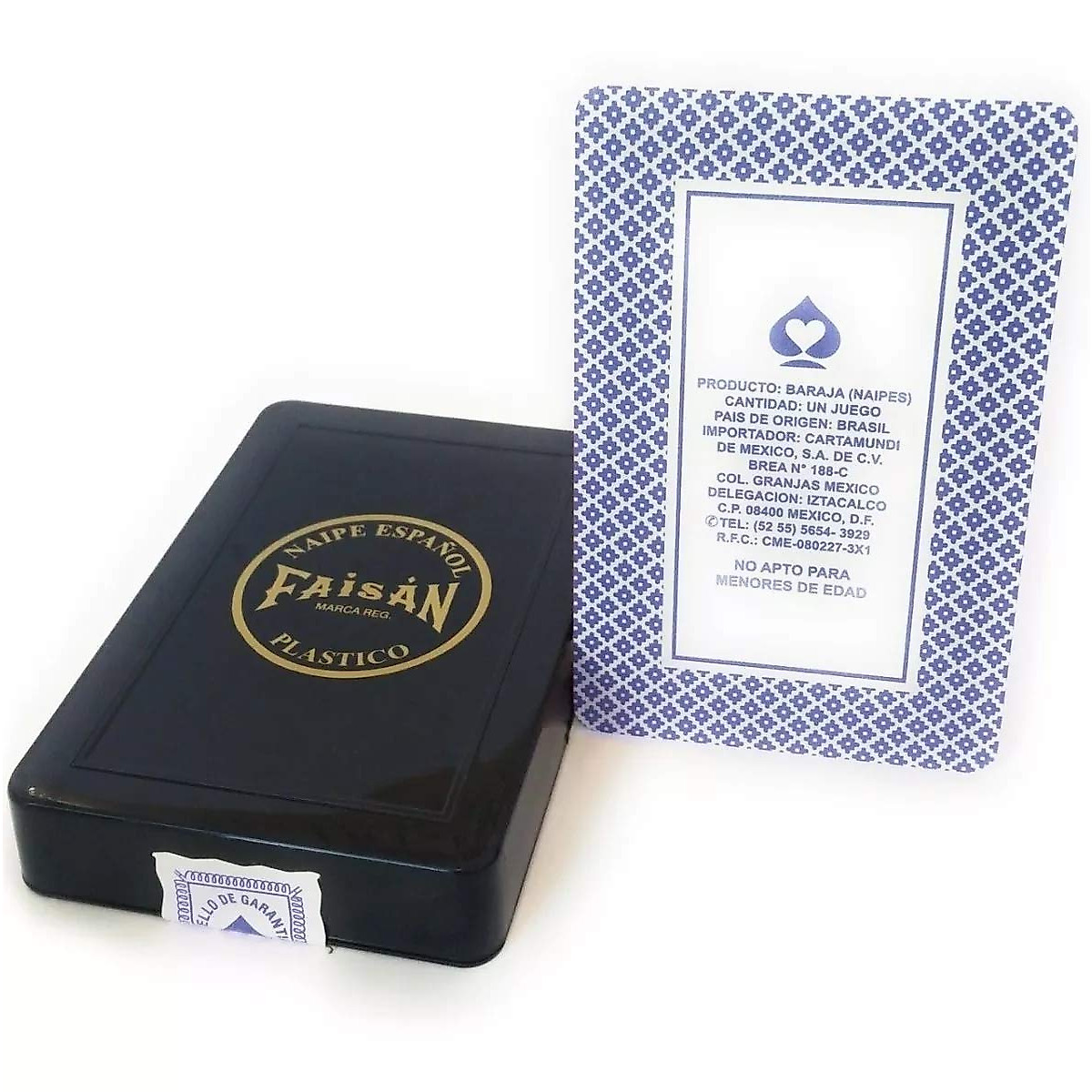 Faisan Baraja Naipe Espanola 100% Plastico Spanish Playing Cards 1 Deck 40 Cards