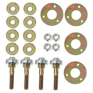 Healeved 4pcs Rocking Chair Bearing Furniture Screws Gaming Chair Accessories Rocker Glider Gaming Chair Bolts Glider Rocker Parts Lawn Chair Screws Rocking Chair Accessories Iron Hardware
