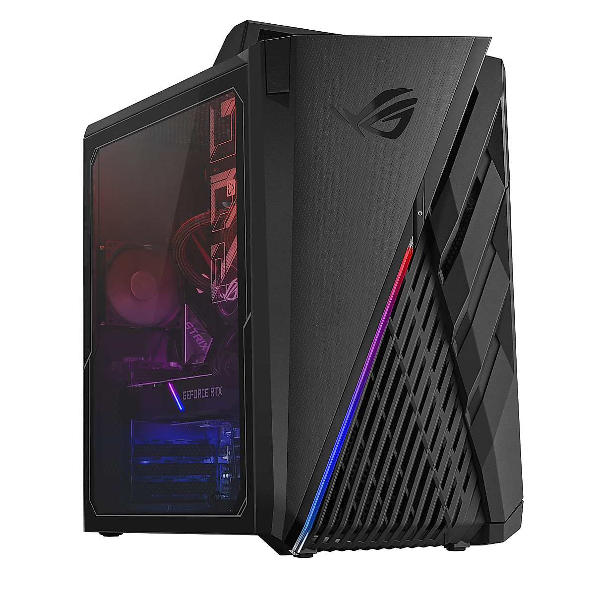 ASUS ROG Strix GA35 Gaming Desktop PC, GeForce RTX 3080, AMD Ryzen 9 5900X, 32GB DDR4 RAM, 1TB PCIe SSD + 2TB HDD, Dual Hot-Swap SSD Bays, ROG Scope & Chakram, Windows 10 Professional, GA35DX-XB989