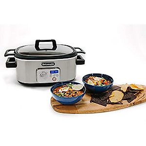 De'Longhi Livenza Programmable Slow Cooker with Stovetop-Safe Pot