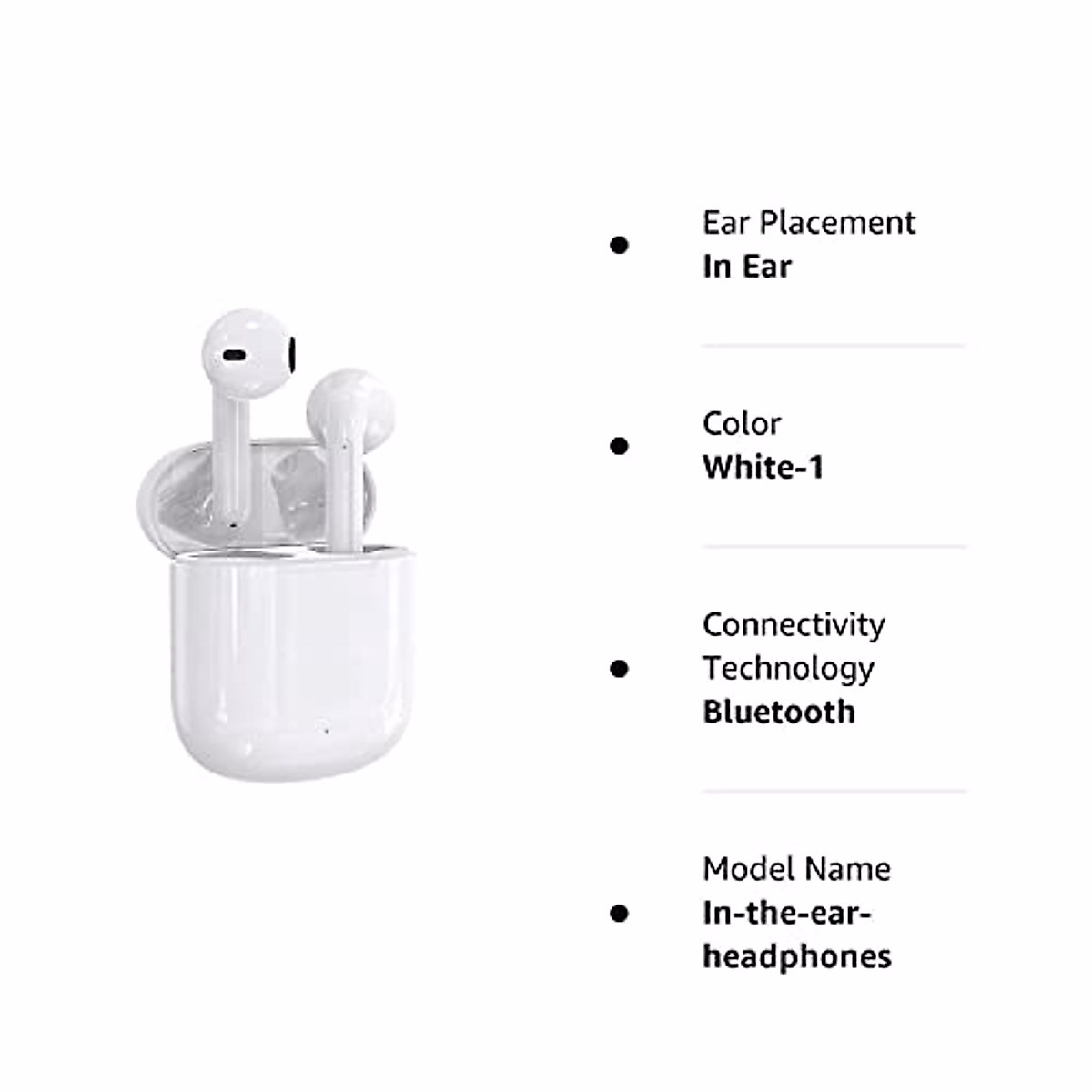 Wireless Earbuds, Bluetooth 5.0 Earbud Earphones Wireless Bluetooth with Charging case, Ear Bud & in-Ear Headphones IPX6 Waterproof, Wireless Ear Buds with Mic Auto Pairing for iPhone/Samsung/Android