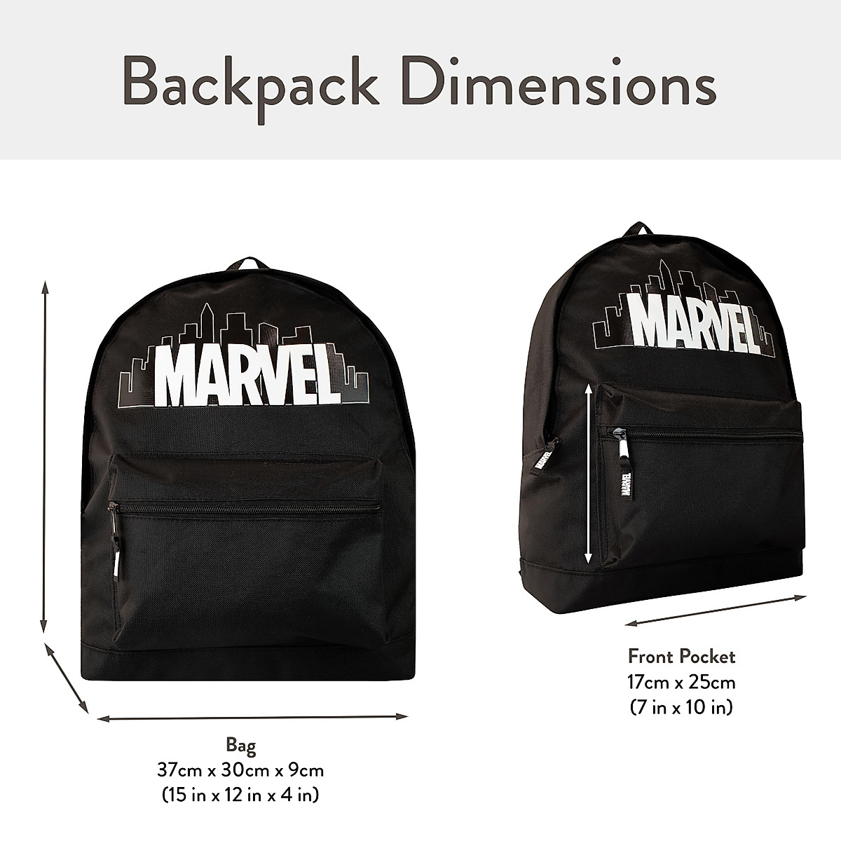 Marvel Kids Backpack Black