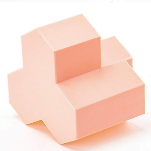 Weiai Makeup Brush Holder Organizer, 3 Slots Pink Cosmetic Brushes Storage Solution