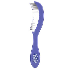 Wet Brush Thin Detangler Comb - Purple, Custom Care - All Hair Types - Ultra-Soft IntelliFlex Bristles Glide Through Tangles with Ease - Pain-Free Comb for Men, Women, Boys and Girls