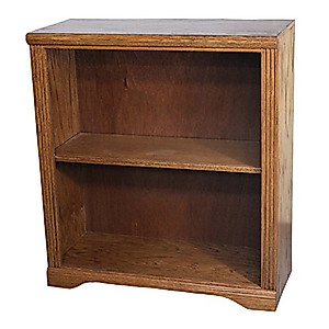 American Heartland Oak 36" Open Bookcase in Medium
