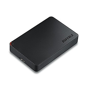BUFFALO MiniStation 2 TB USB 3.0 Portable Hard Drive HD-PCF2.0U3BD (HD-PCF2.0U3BD), Black (Renewed)