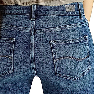 Lee Women's Petite Ultra Lux Comfort with Flex Motion Straight Leg Jean Rayne 8 Petite