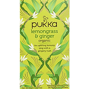 PUKKA Organic Lemongrass Ginger Tea, 20 CT