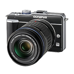 OM SYSTEM OLYMPUS PEN E-PL1 12.3MP Live MOS Micro Four Thirds Mirrorless Digital Camera with 14-42mm f/3.5-5.6 Zuiko Digital Zoom Lens (Champagne Silver)