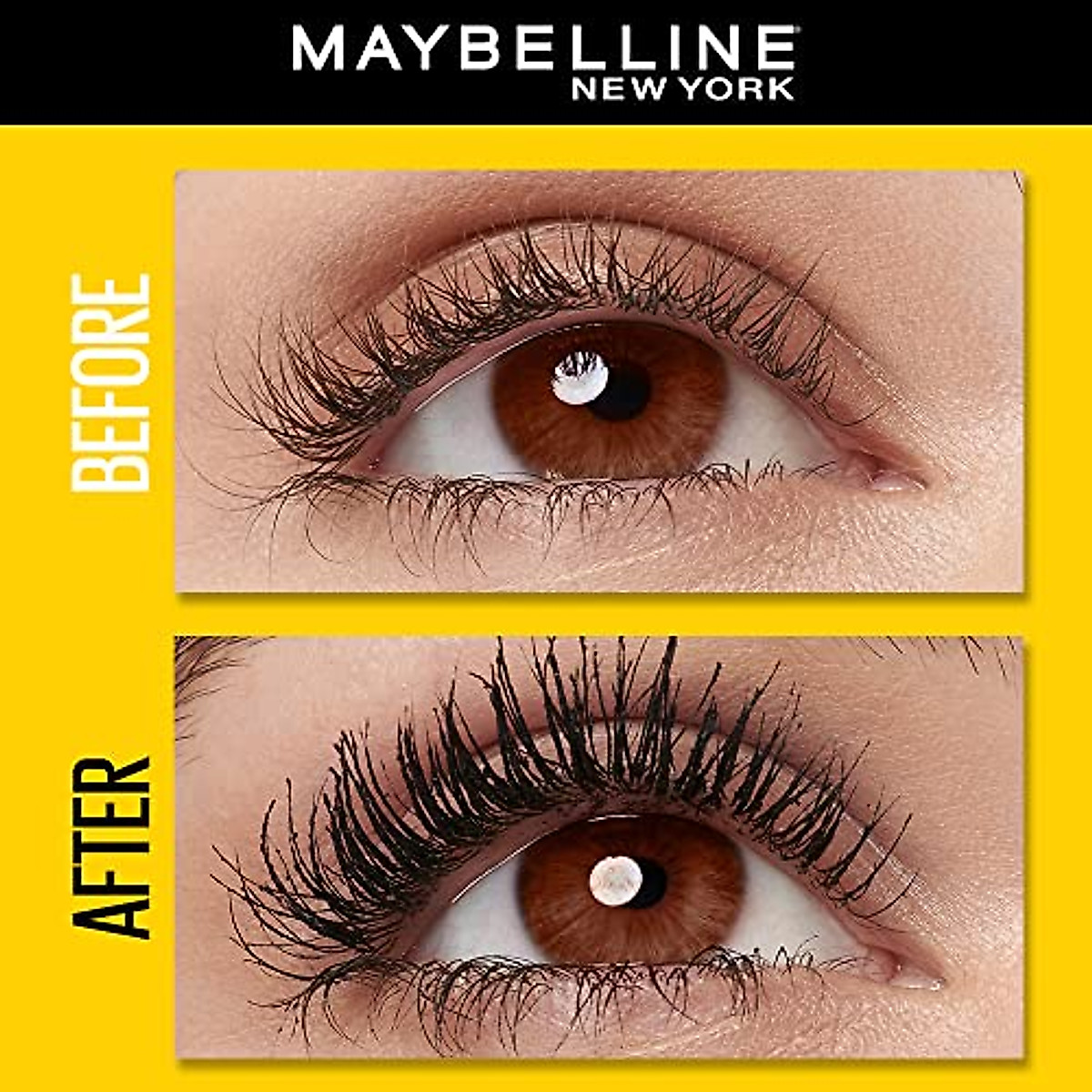 Maybelline New York Volum' Express The Colossal Big Shot Waterproof Mascara, Very Black, 0.32 fl. oz., 1 Count (Pack of 1), (I0097470)