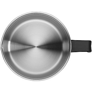 WMF 794769990 milk pot Ø 14 cm approx. 1,7l pouring rim Cromargan stainless steel brushed suitable for all stove tops including induction dishwasher-safe, Silver